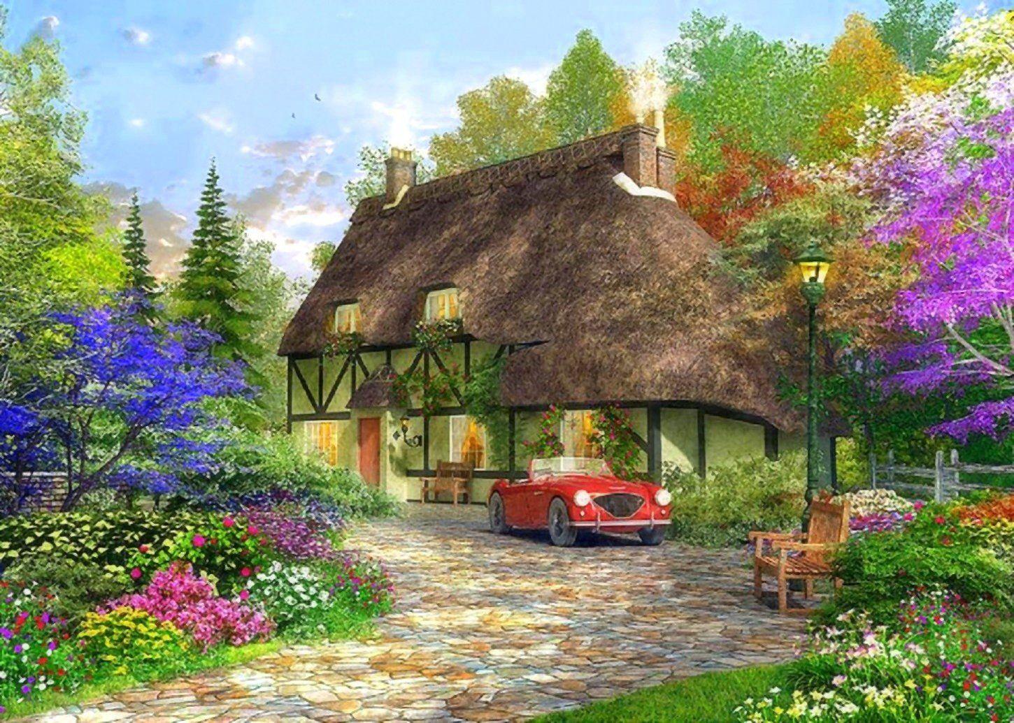 Spring Cottage Wallpapers - Top Free Spring Cottage Backgrounds ...