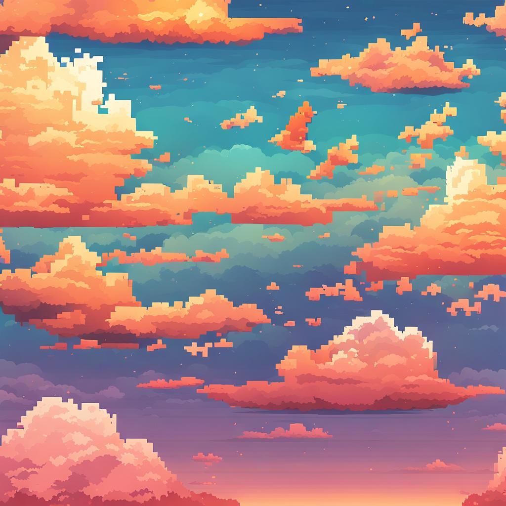 Pixel Art Sky Wallpapers - Top Free Pixel Art Sky Backgrounds ...
