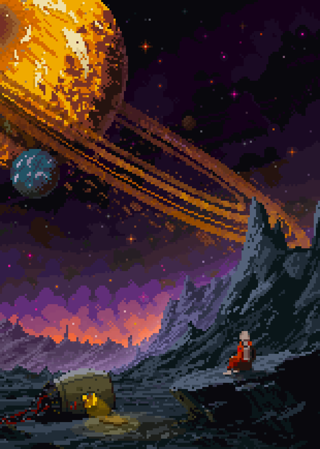 Pixel Space Gif Wallpapers - Top Free Pixel Space Gif Backgrounds ...