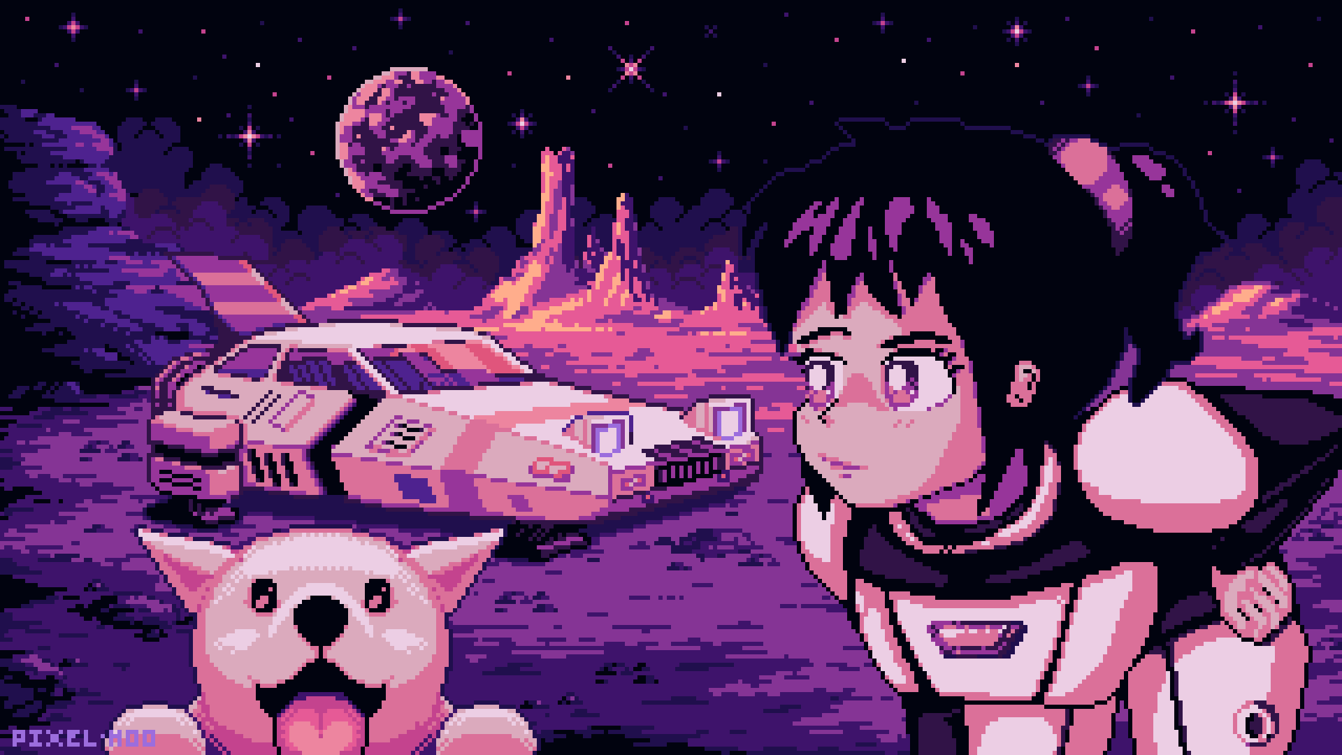 Pixel Space Gif Wallpapers - Top Free Pixel Space Gif Backgrounds ...