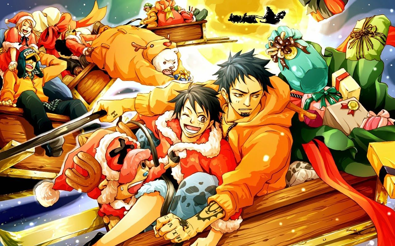 Luffy Christmas Wallpapers - Top Free Luffy Christmas Backgrounds ...