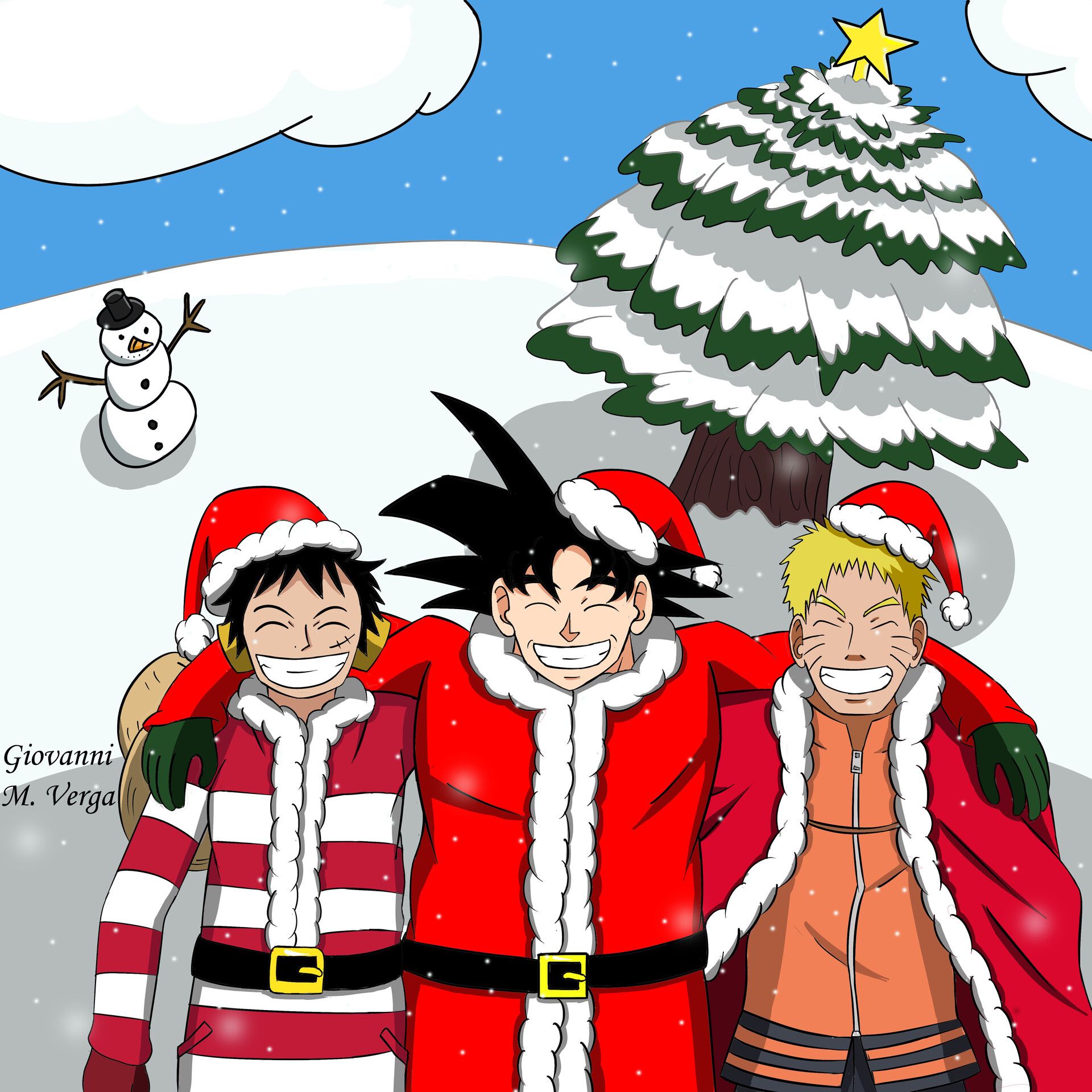Luffy Christmas Wallpapers - Top Free Luffy Christmas Backgrounds ...