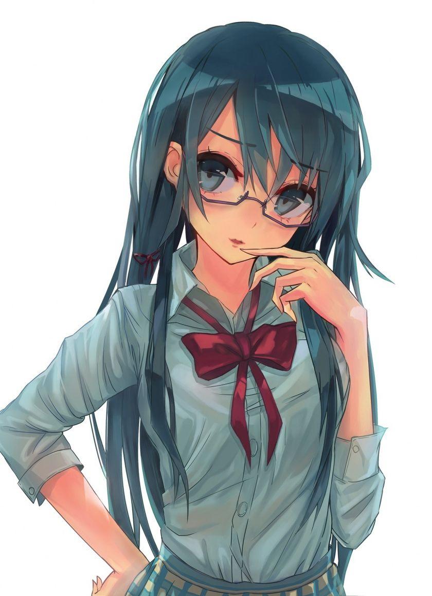Girl With Glasses Anime Wallpapers Top Free Girl With Glasses Anime