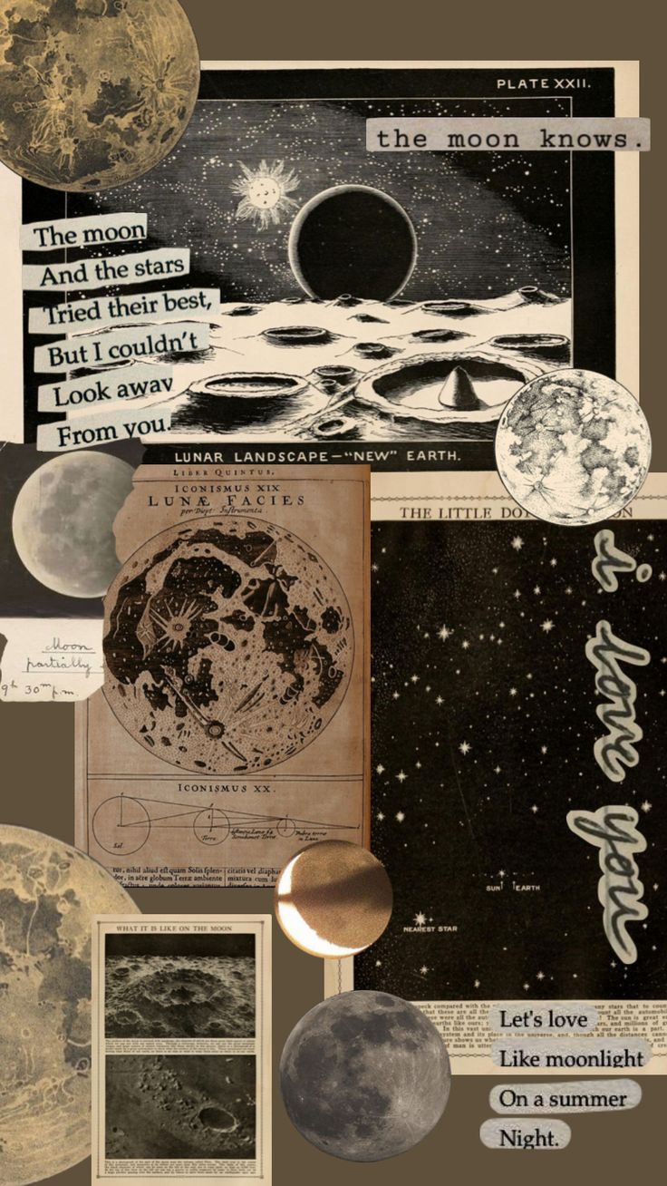 Moon Collage Wallpapers - Top Free Moon Collage Backgrounds ...