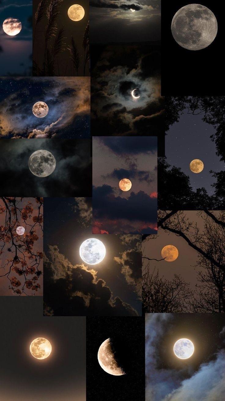 Moon Collage Wallpapers - Top Free Moon Collage Backgrounds ...