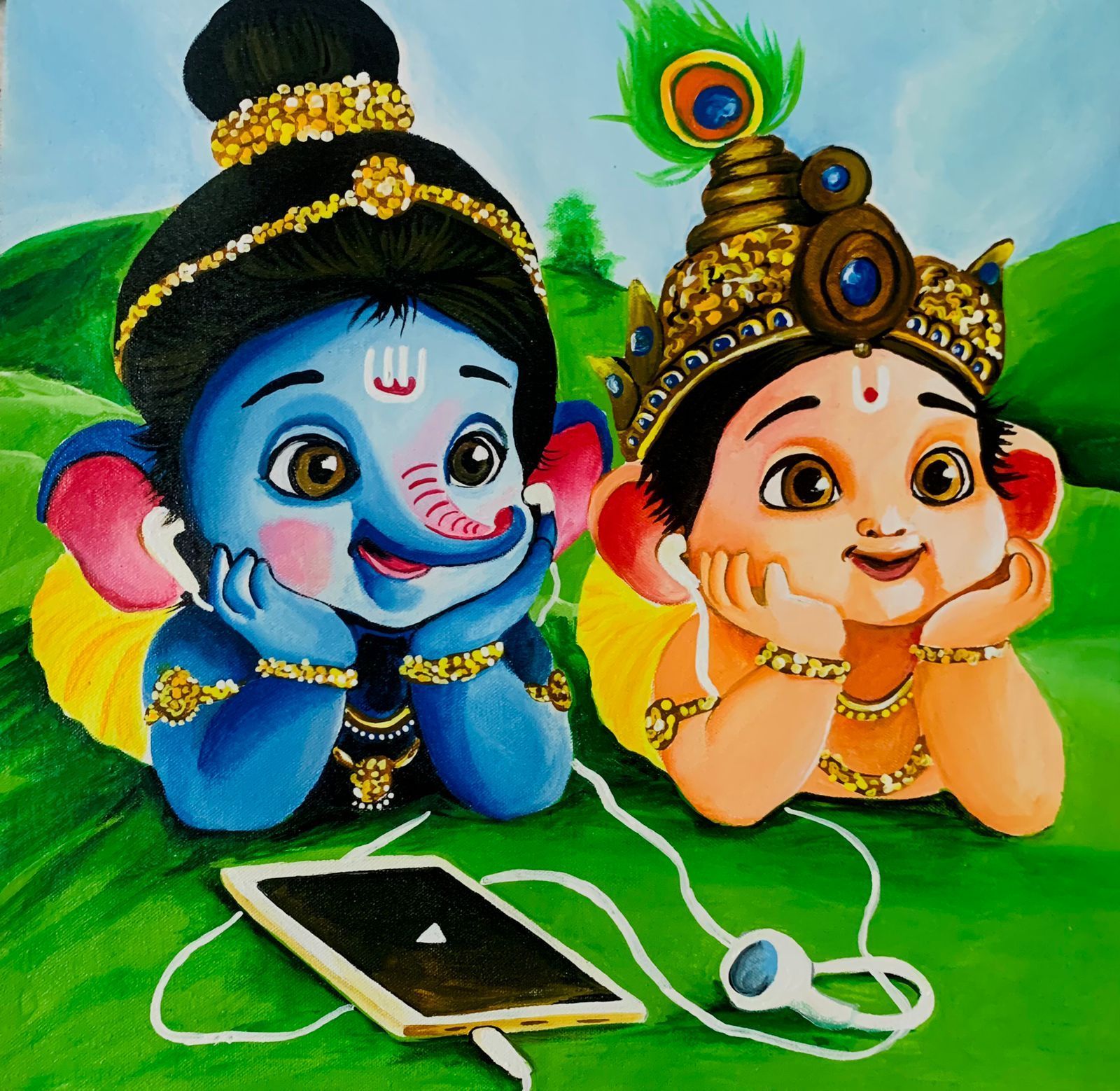 Cute Bal Krishna Wallpapers - Top Free Cute Bal Krishna Backgrounds ...