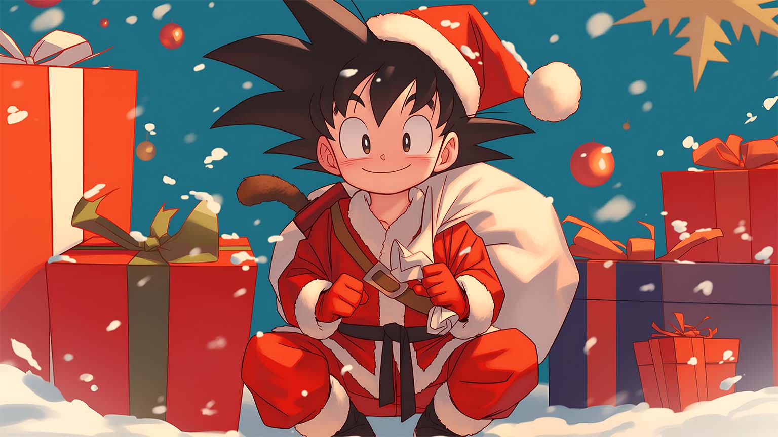 Goku Christmas Wallpapers - Top Free Goku Christmas Backgrounds ...
