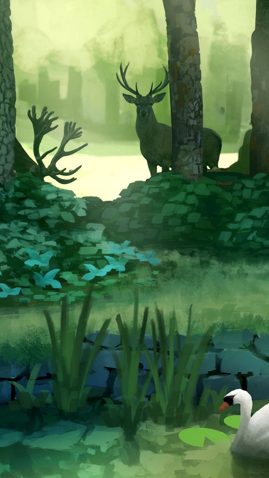 Forest Cartoon Wallpapers - Top Free Forest Cartoon Backgrounds ...