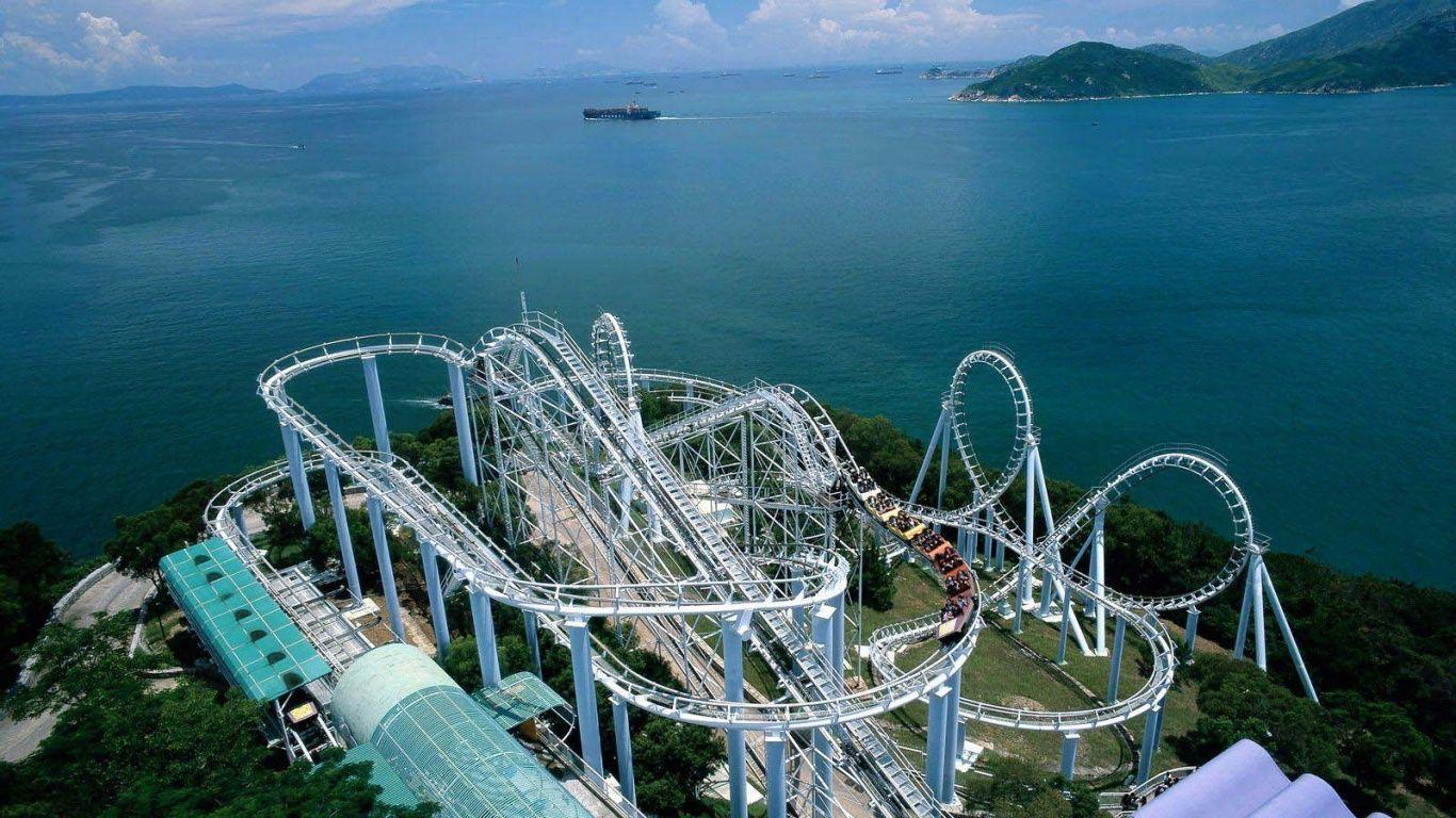 Roller Coaster Desktop Wallpapers - Top Free Roller Coaster Desktop ...