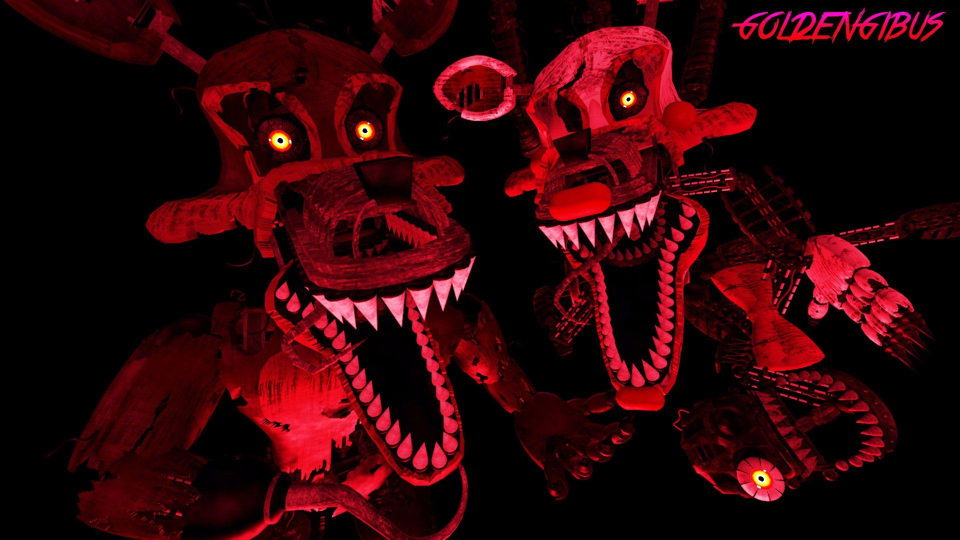 Nightmare Foxy Wallpapers - Top Free Nightmare Foxy Backgrounds ...
