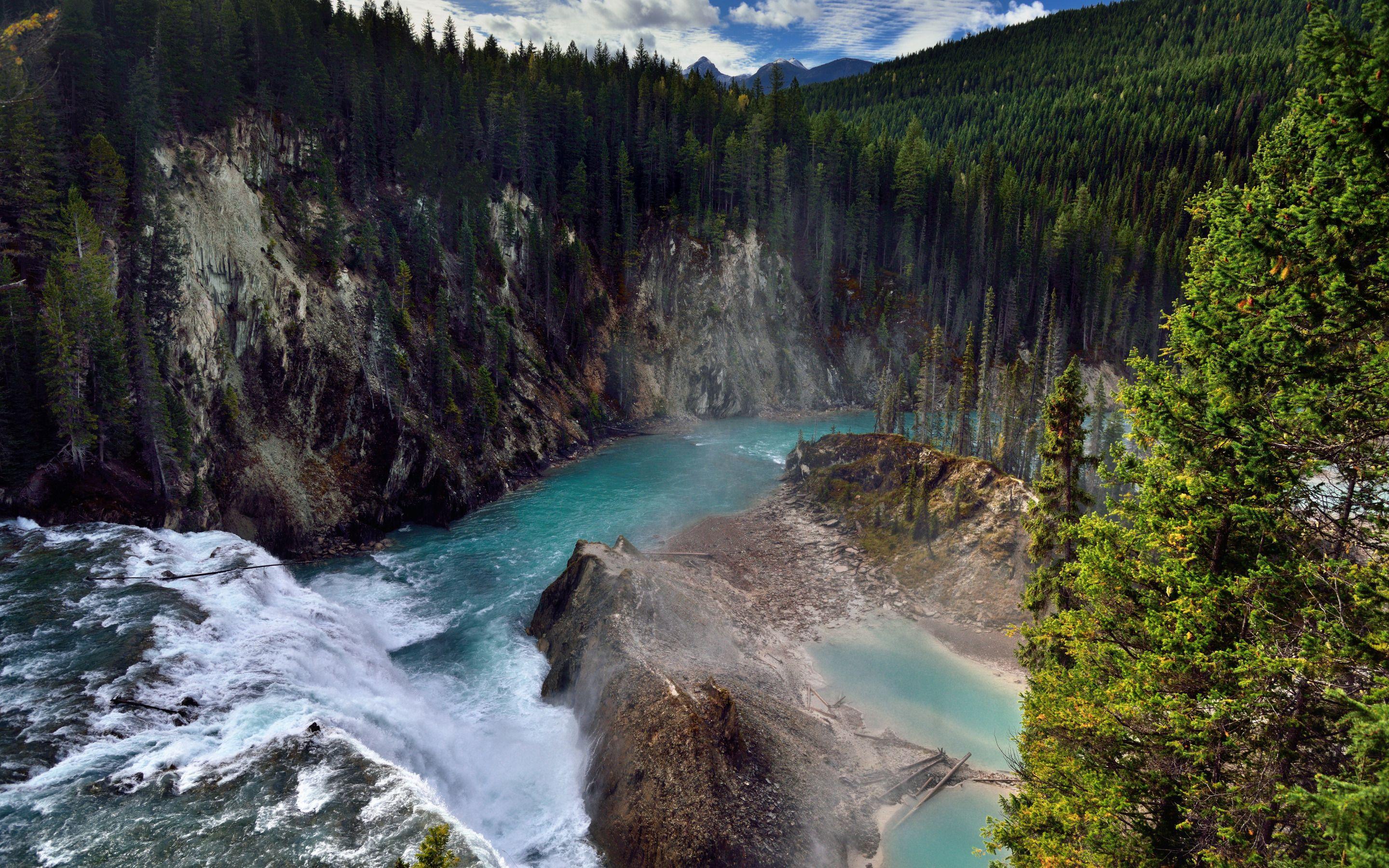 Mountain Waterfall Wallpapers - Top Free Mountain Waterfall Backgrounds ...