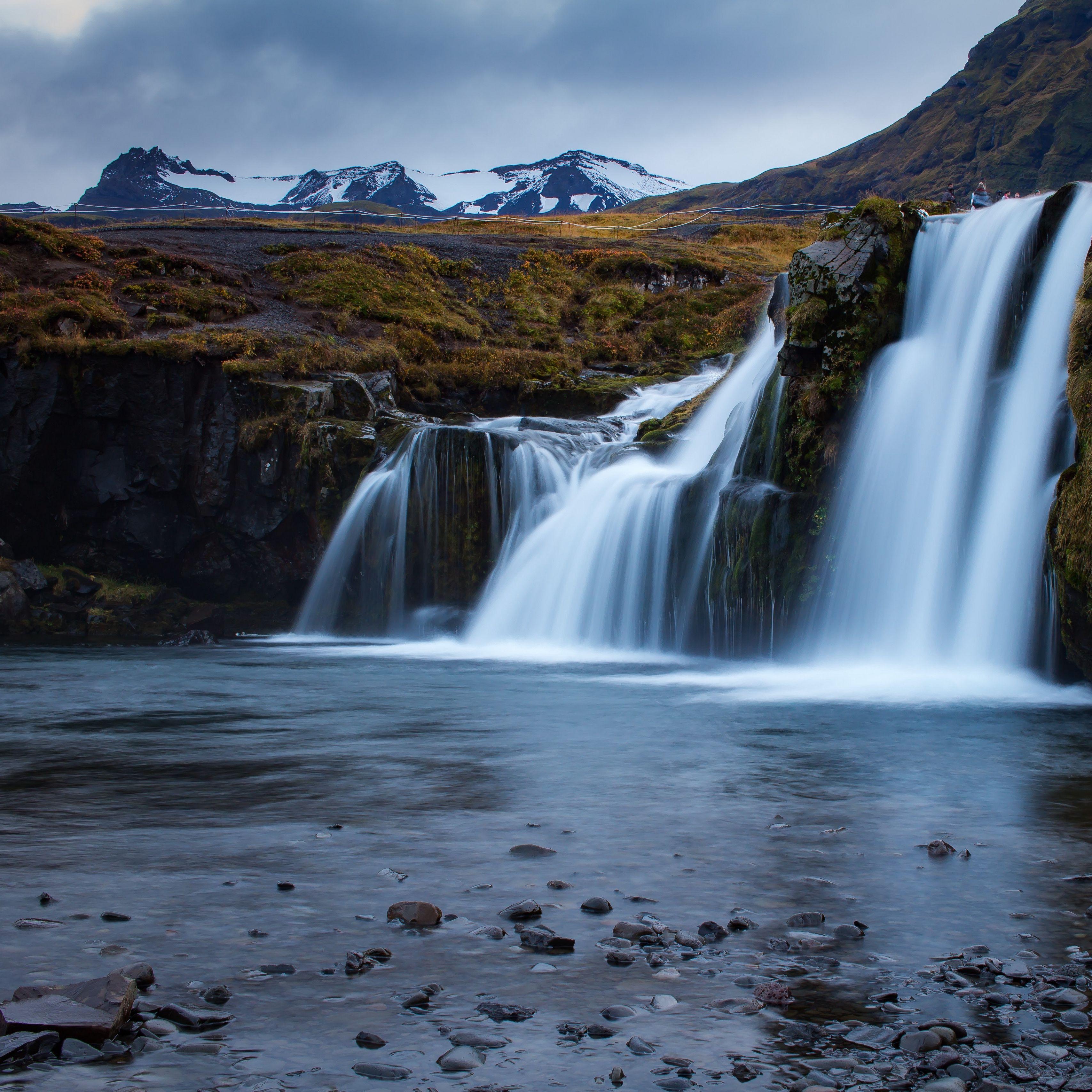 Mountain Waterfall Wallpapers - Top Free Mountain Waterfall Backgrounds ...