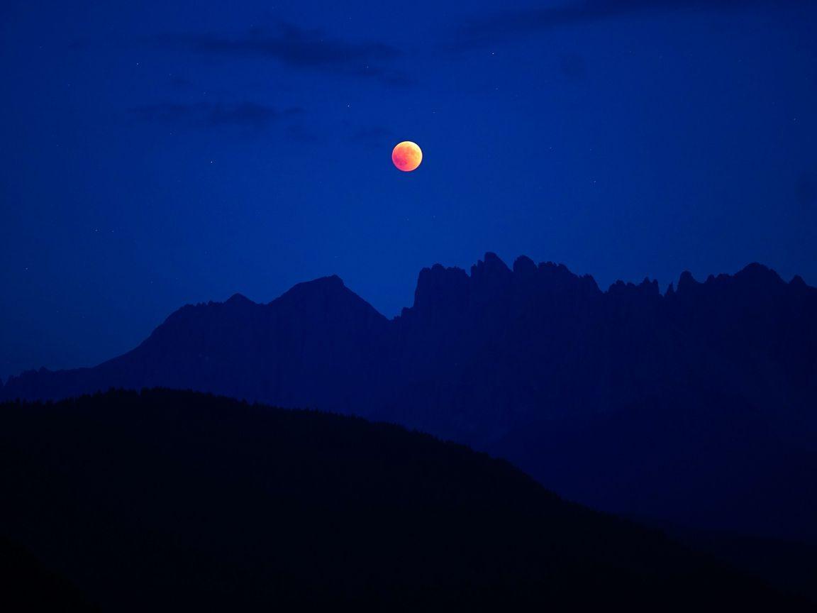 Moon Mountain Wallpapers - Top Free Moon Mountain Backgrounds ...