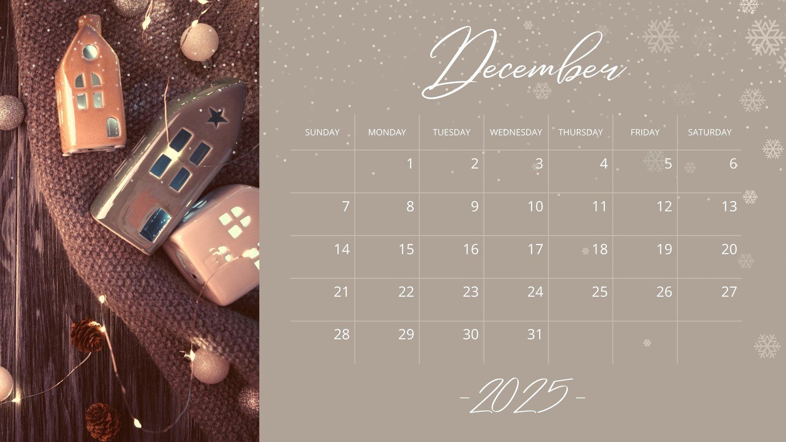December 2025 Calendar Wallpapers - Top Free December 2025 Calendar ...