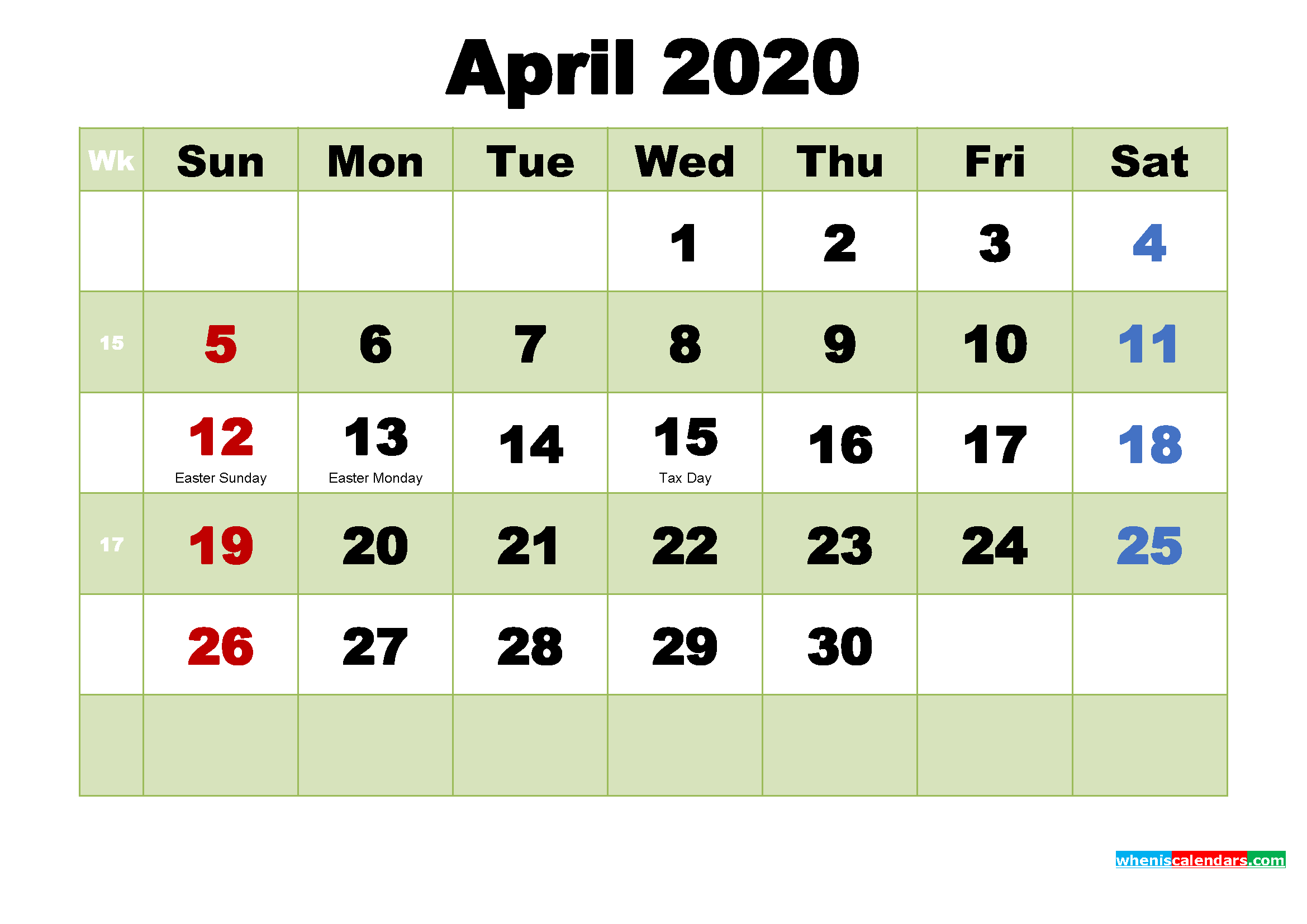 April 2020 Calendar Wallpapers - Top Free April 2020 Calendar ...