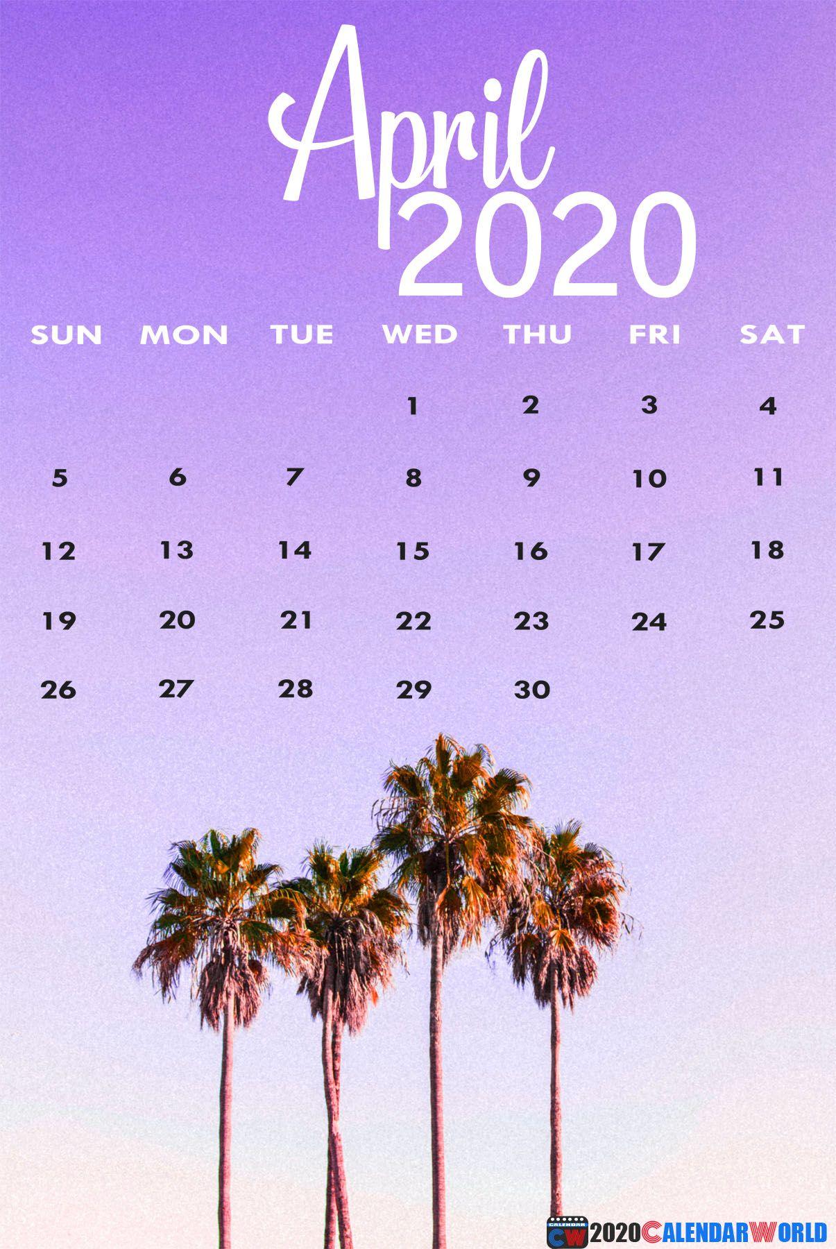 April 2020 Calendar Wallpapers - Top Free April 2020 Calendar ...