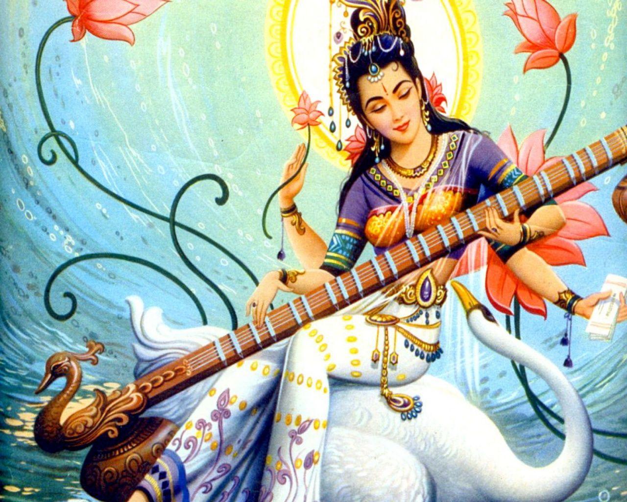 Saraswati Desktop Wallpapers - Top Free Saraswati Desktop Backgrounds ...