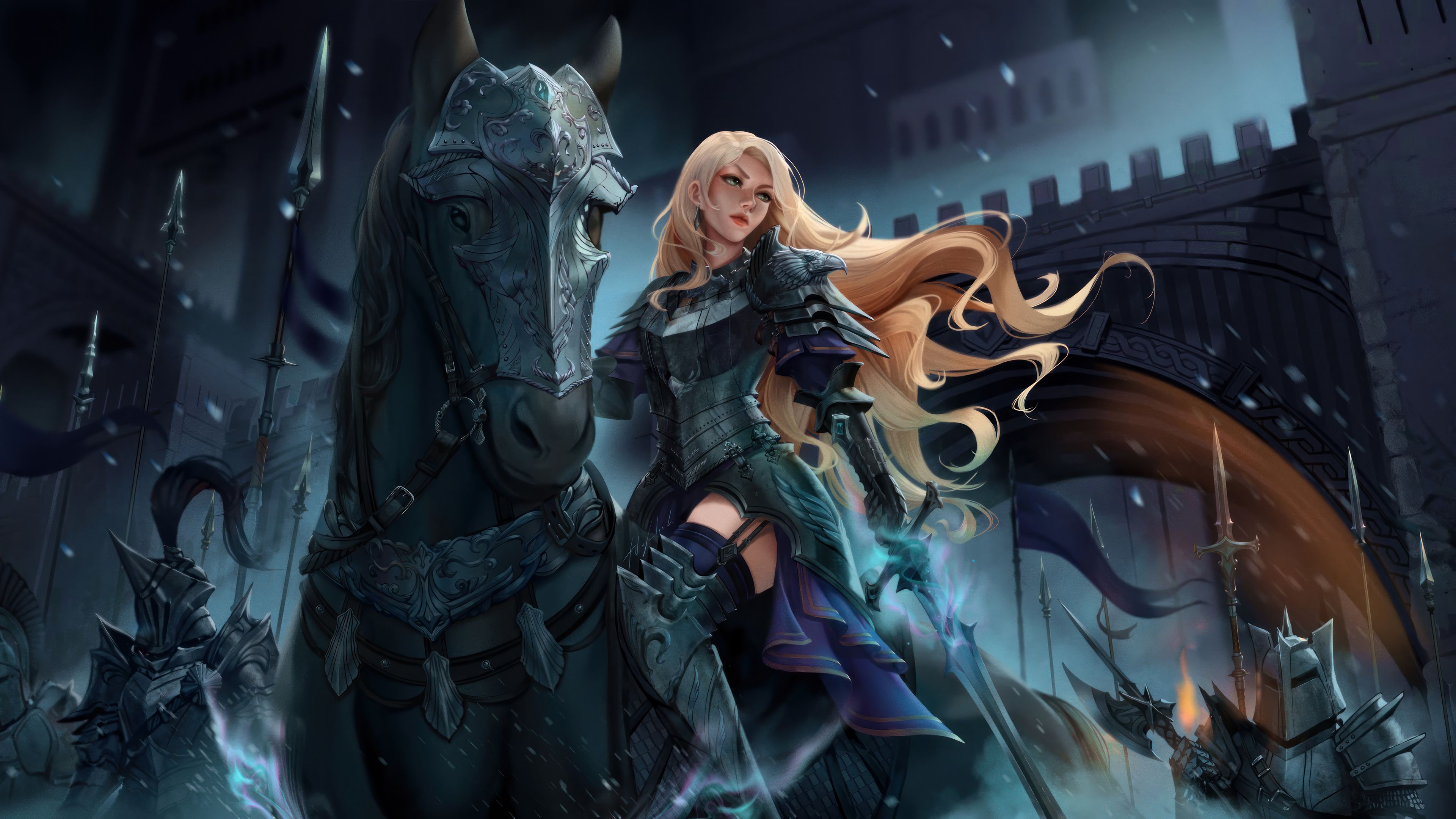 Girl Knight Wallpapers - Top Free Girl Knight Backgrounds - WallpaperAccess