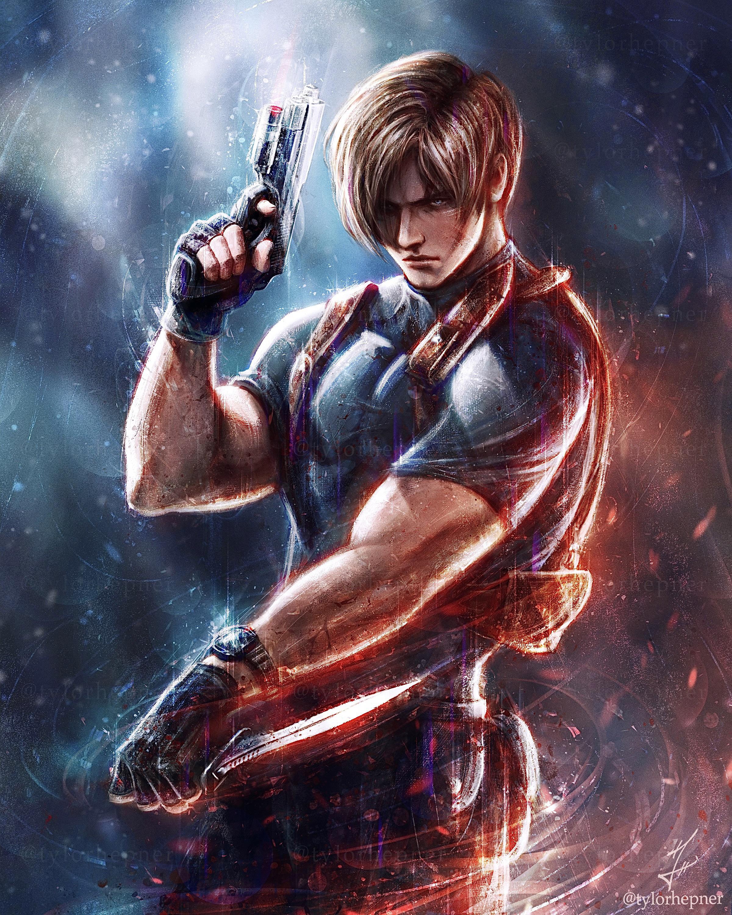 Resident Evil 4 Remake Leon Wallpapers - Top Free Resident Evil 4 ...