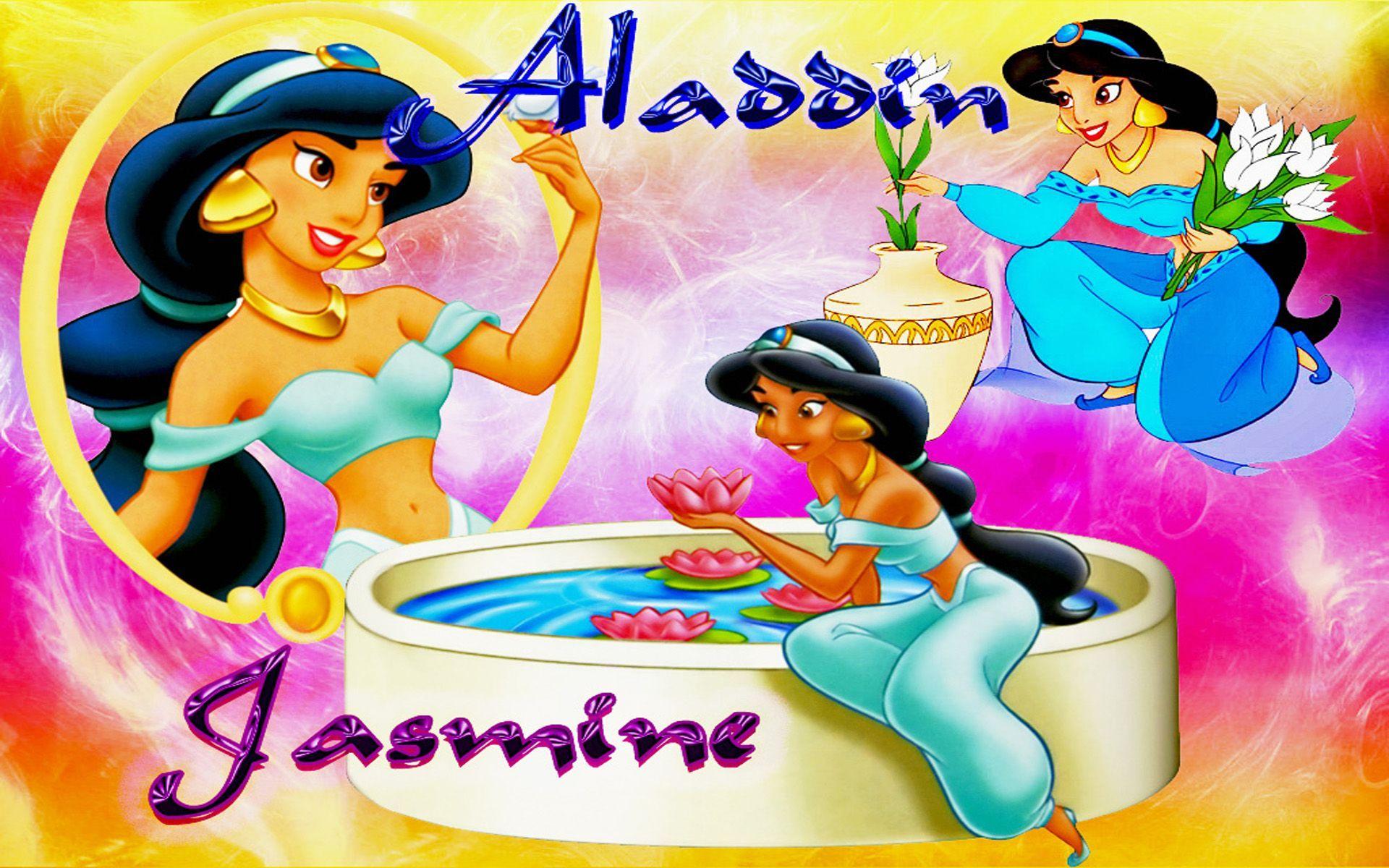 Aladdin and Jasmine Cartoon Wallpapers - Top Free Aladdin and Jasmine ...