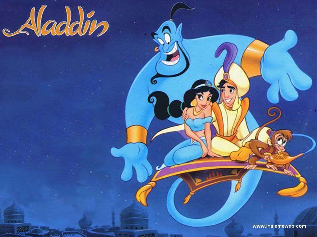 Aladdin and Jasmine Cartoon Wallpapers - Top Free Aladdin and Jasmine ...
