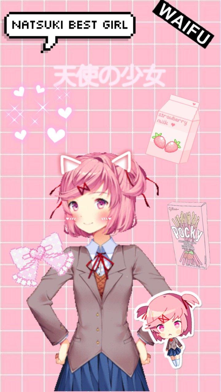 Cute Natsuki Wallpapers - Top Free Cute Natsuki Backgrounds - WallpaperAccess