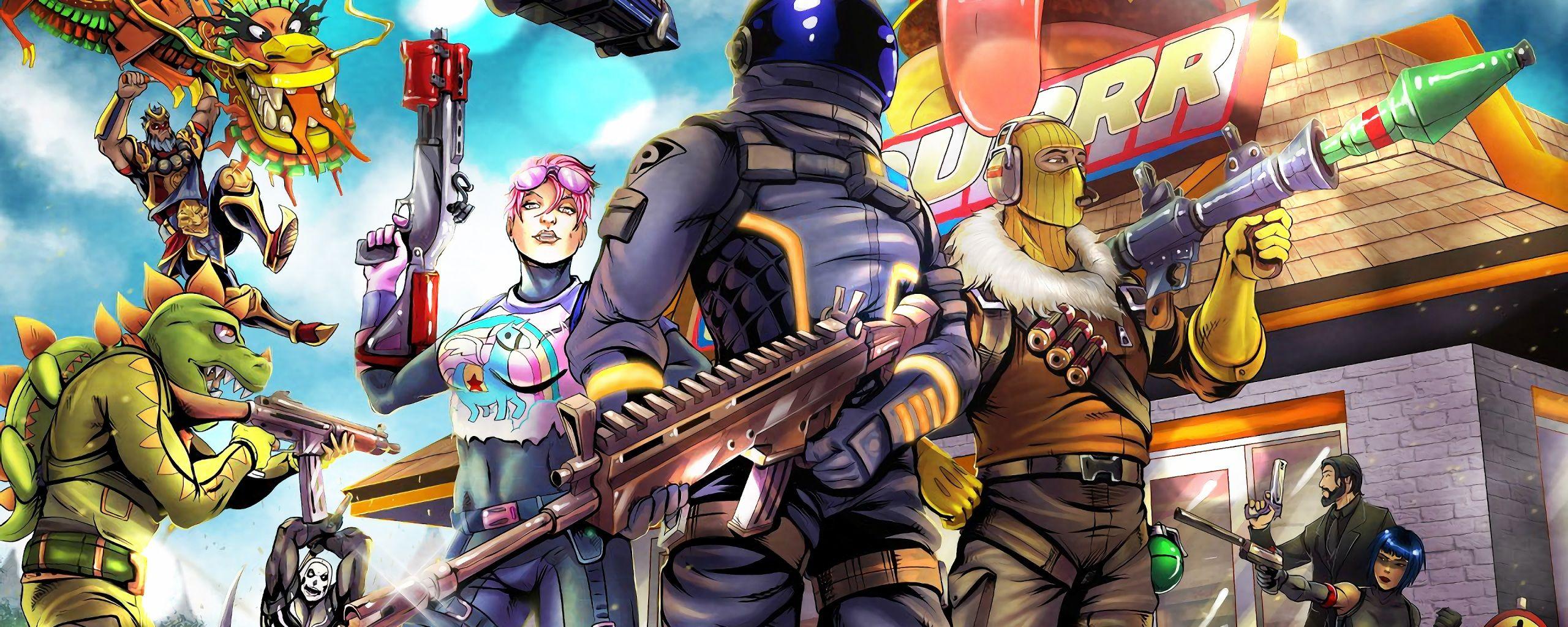 Fortnite dual monitor Wallpapers - Top Free Fortnite dual monitor ...