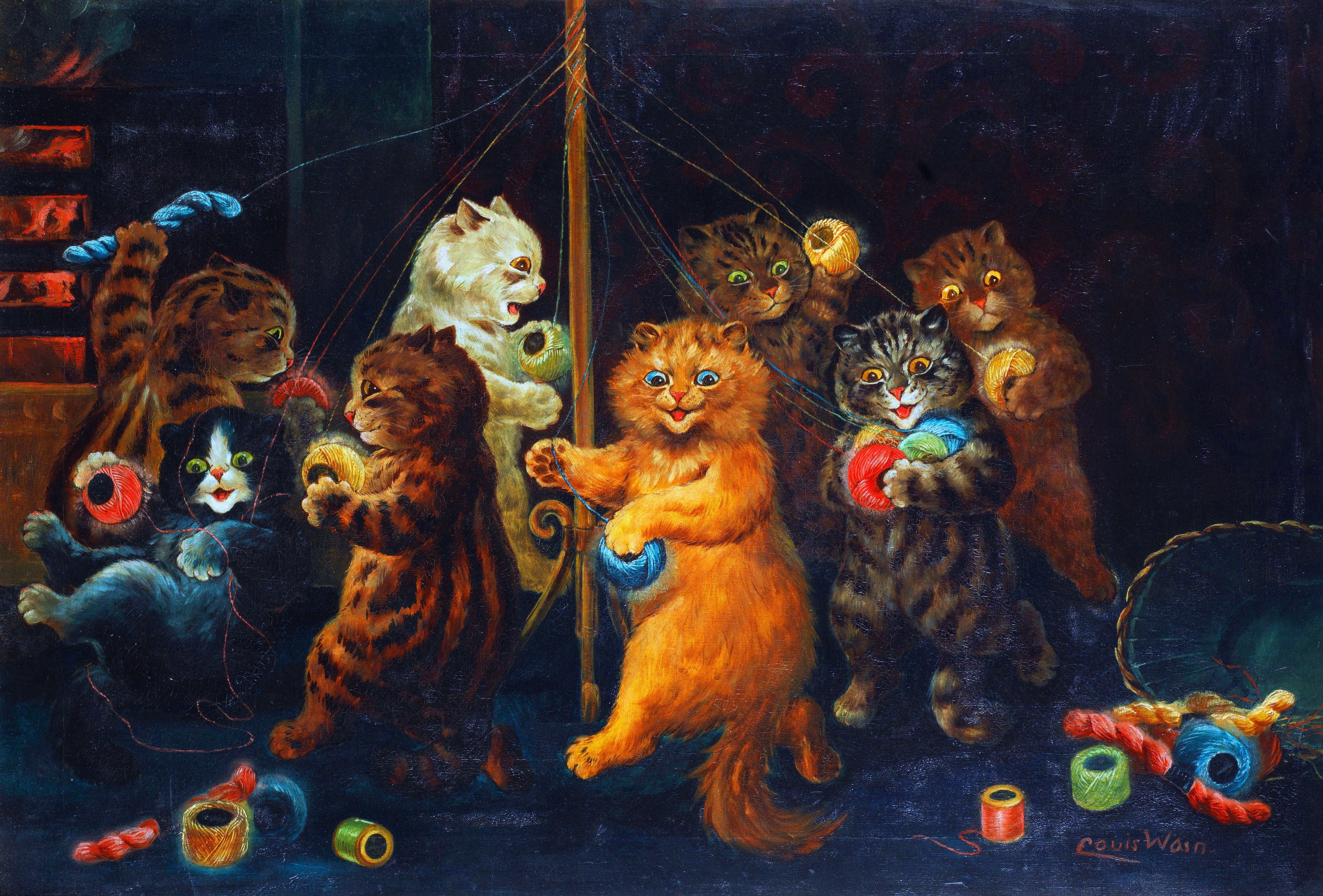 Louis Wain Wallpapers - Top Free Louis Wain Backgrounds - WallpaperAccess