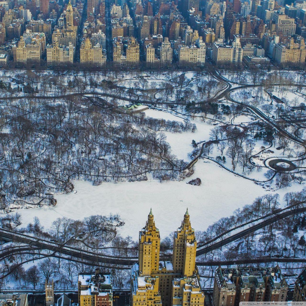 Central Park Snow Wallpapers - Top Free Central Park Snow Backgrounds ...