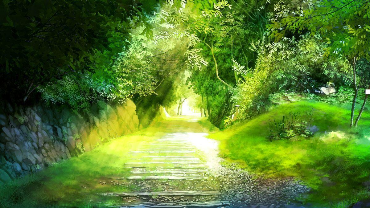 Green Anime Scenery Wallpapers - Top Free Green Anime Scenery ...
