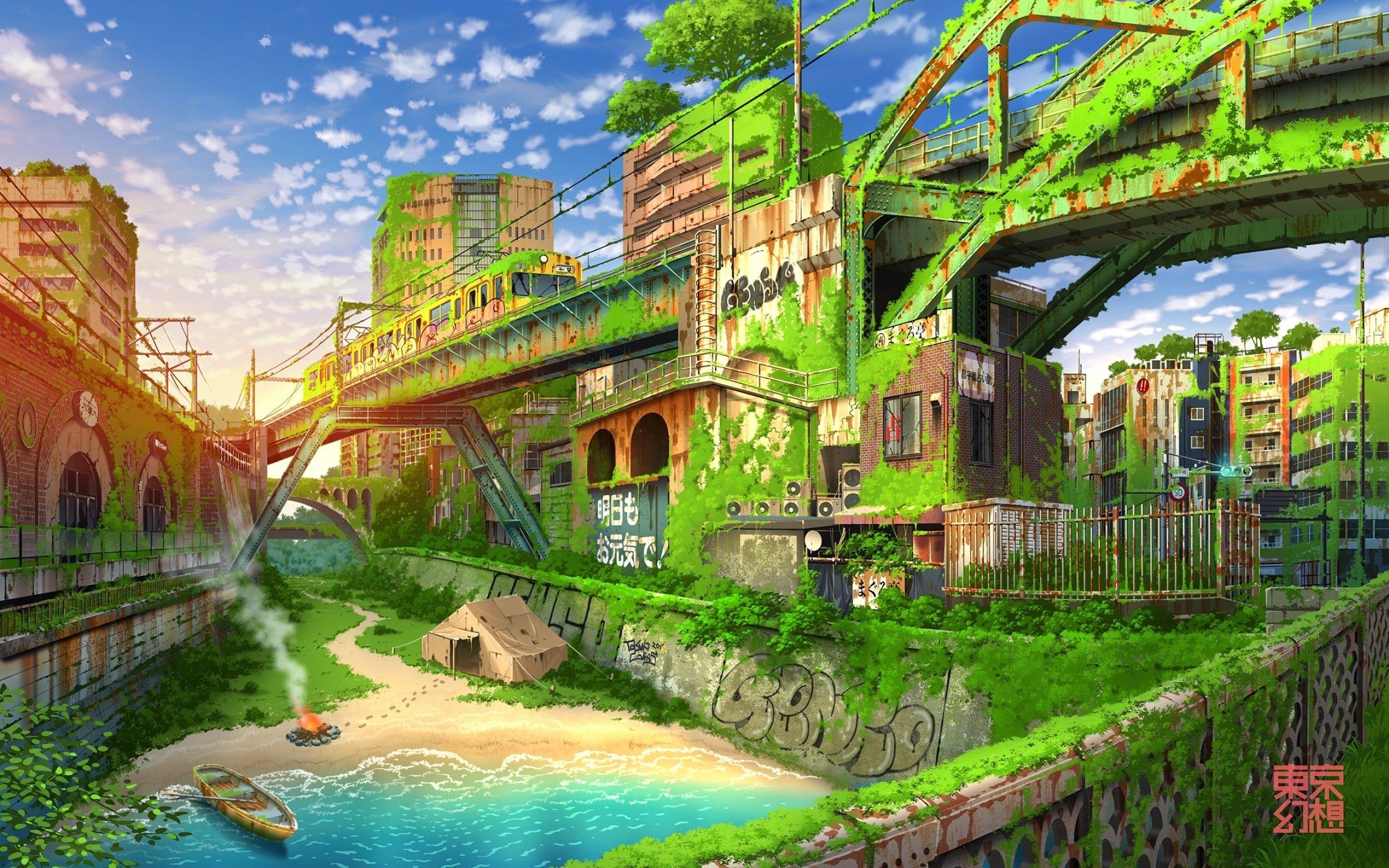 Green Anime Scenery Wallpapers - Top Free Green Anime Scenery ...