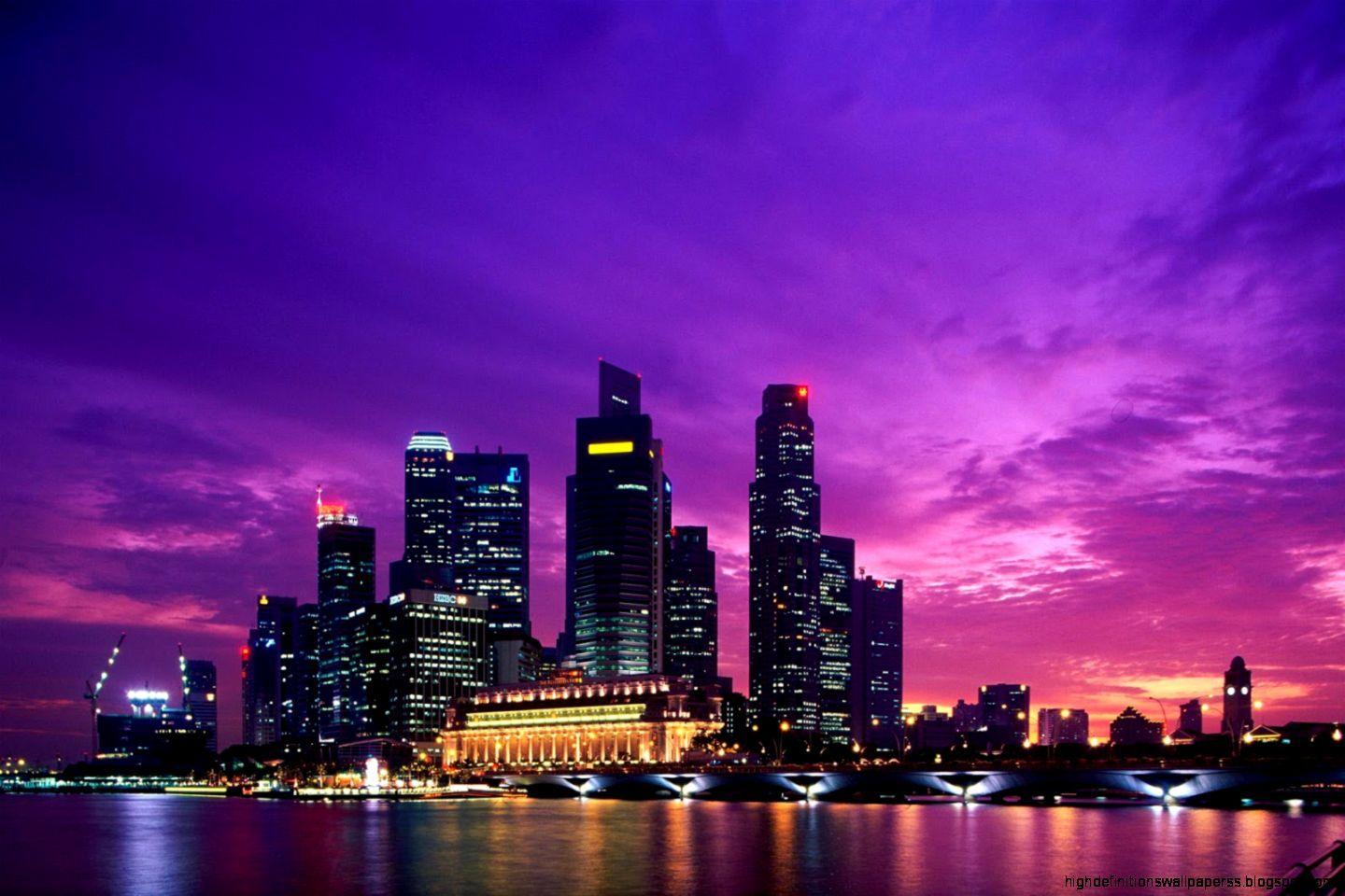 Purple Tokyo City Wallpapers - Top Những Hình Ảnh Đẹp