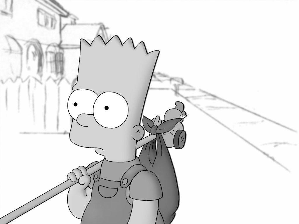 Simpsons Black and White Wallpapers - Top Free Simpsons Black and White ...