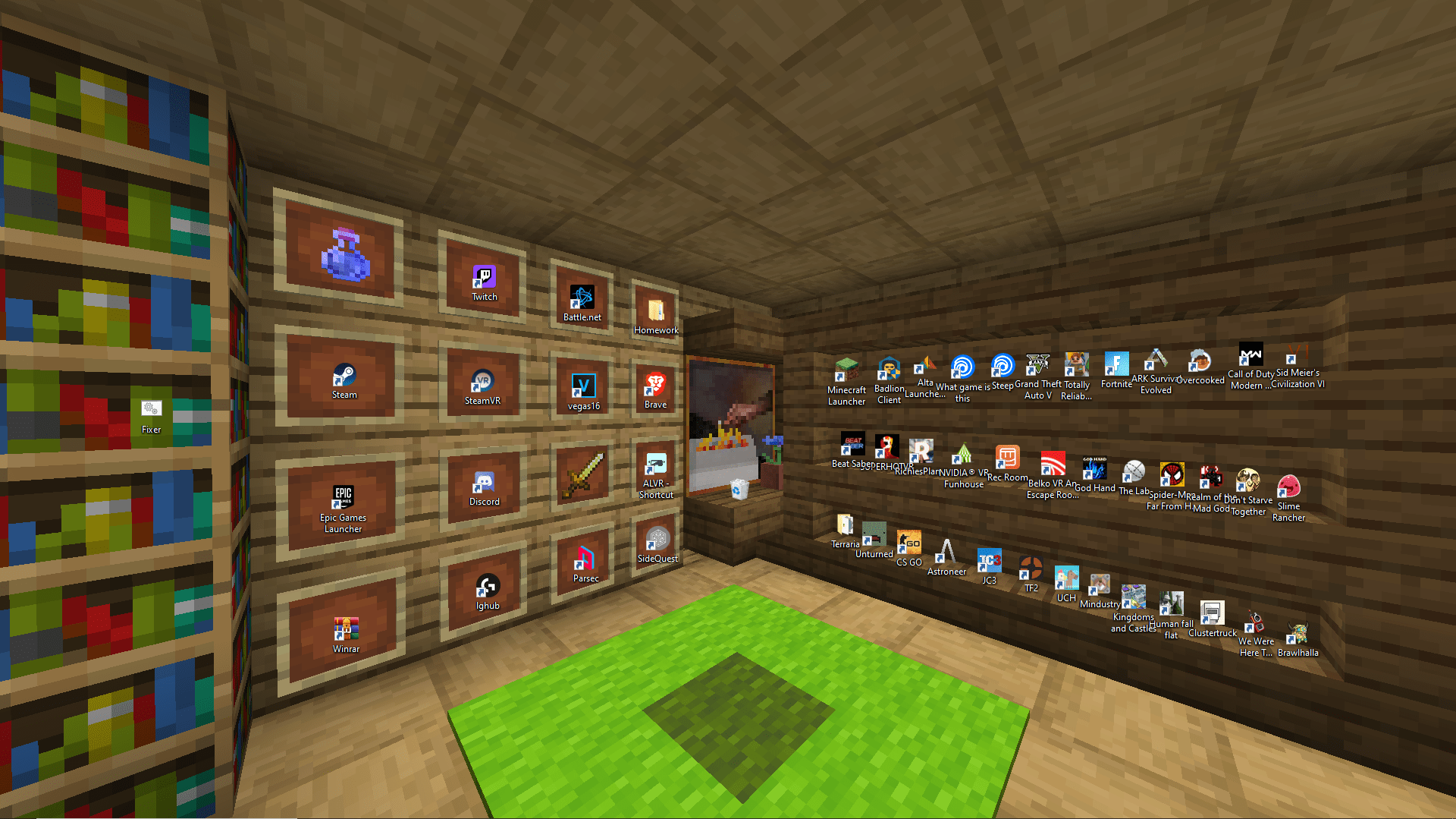 Minecraft Shelf Wallpapers - Top Free Minecraft Shelf Backgrounds ...