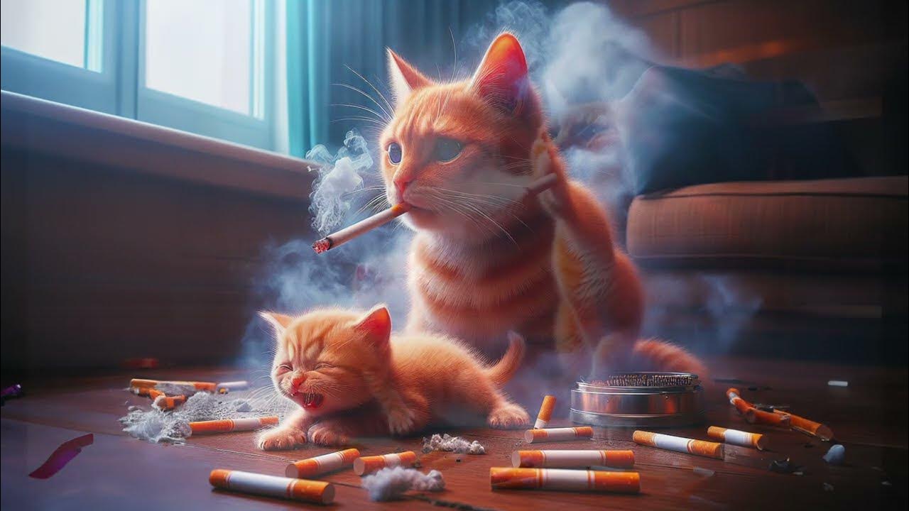 Cat Smoking Wallpapers - Top Free Cat Smoking Backgrounds - WallpaperAccess