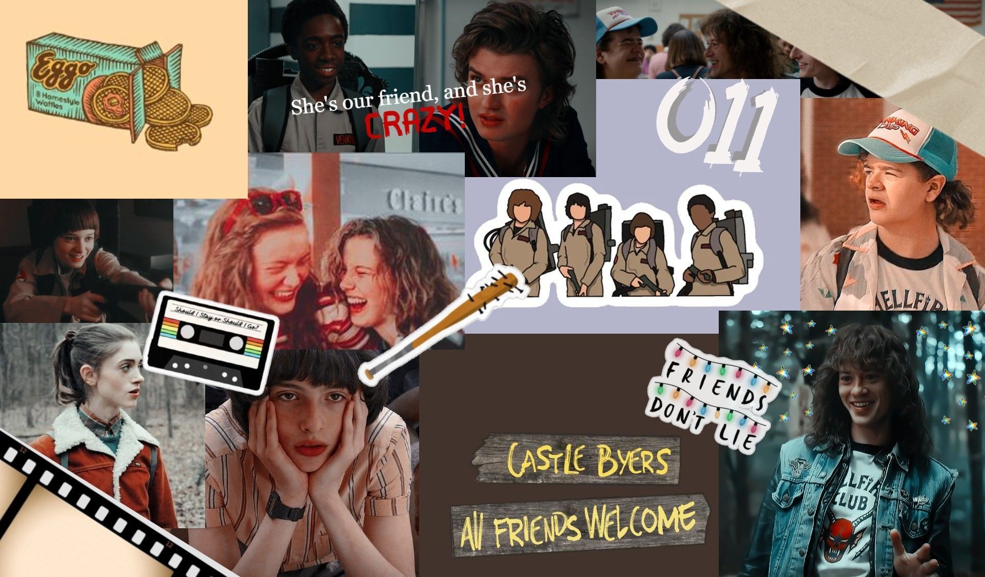 Stranger Things Collage Wallpapers - Top Free Stranger Things Collage ...