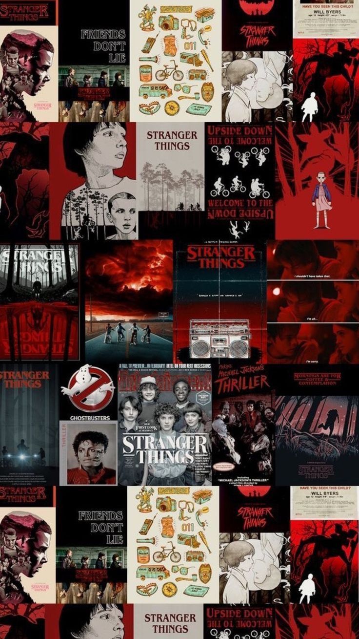 Stranger Things Collage Wallpapers - Top Free Stranger Things Collage ...