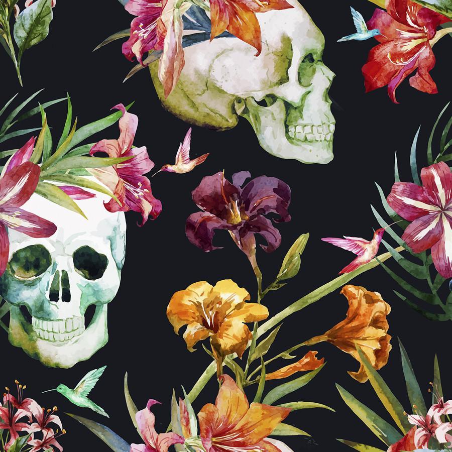 Floral Skull Wallpapers - Top Free Floral Skull Backgrounds ...