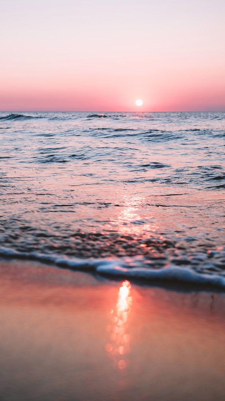 Pink Beach Sunset iPhone Wallpapers - Top Free Pink Beach Sunset iPhone ...