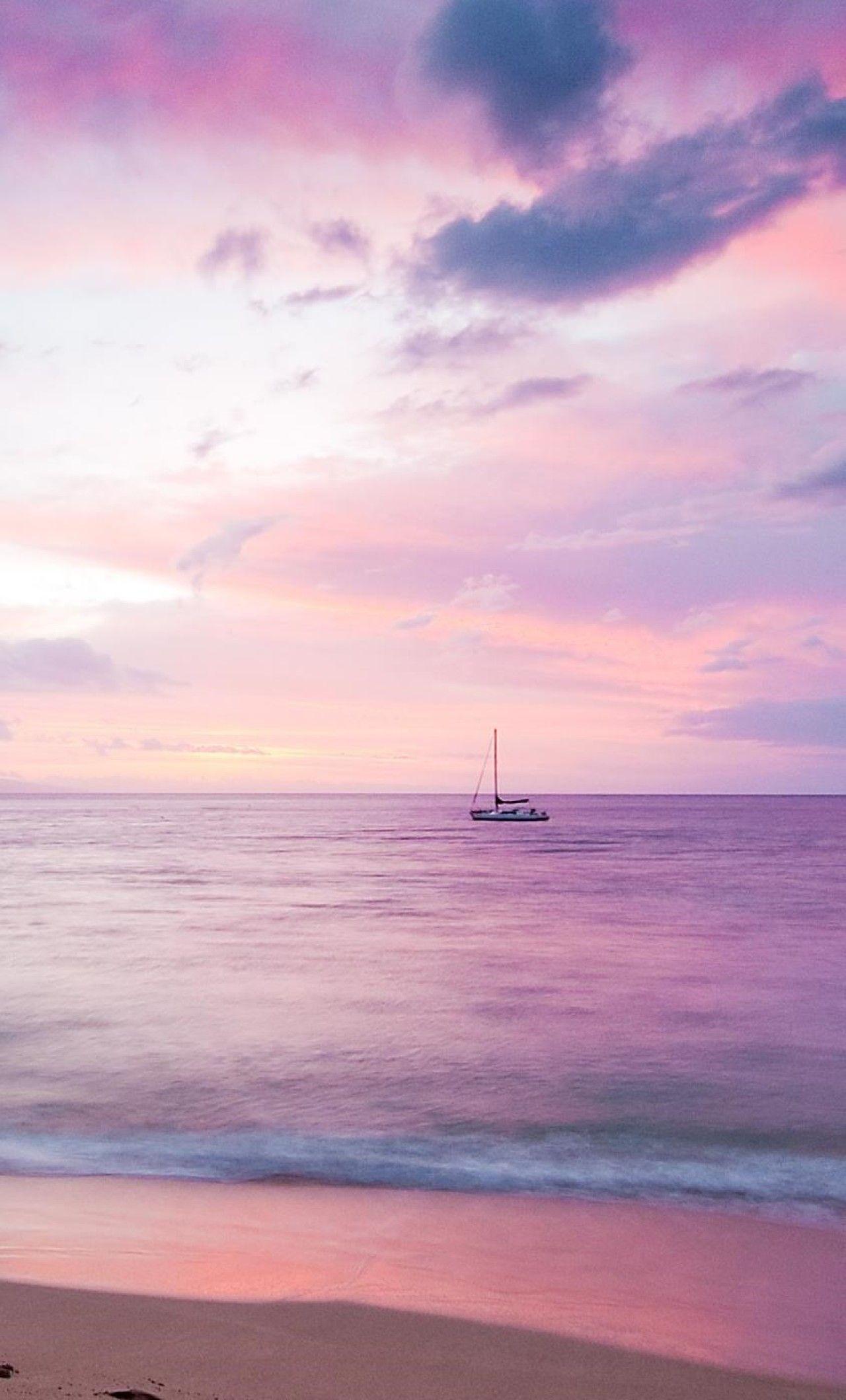 Pink Beach Sunset iPhone Wallpapers - Top Free Pink Beach Sunset iPhone ...