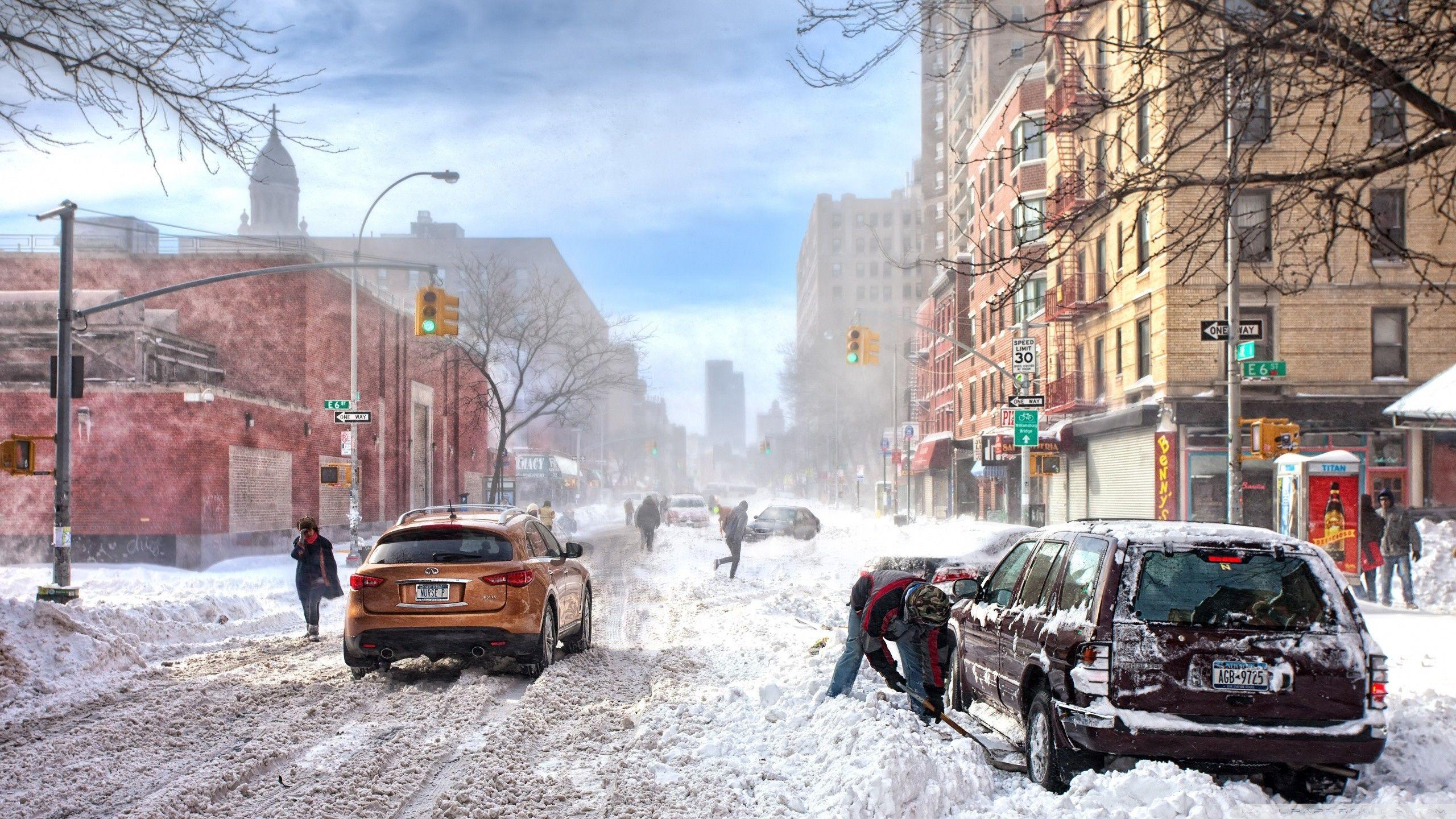 Winter Street Wallpapers - Top Free Winter Street Backgrounds ...