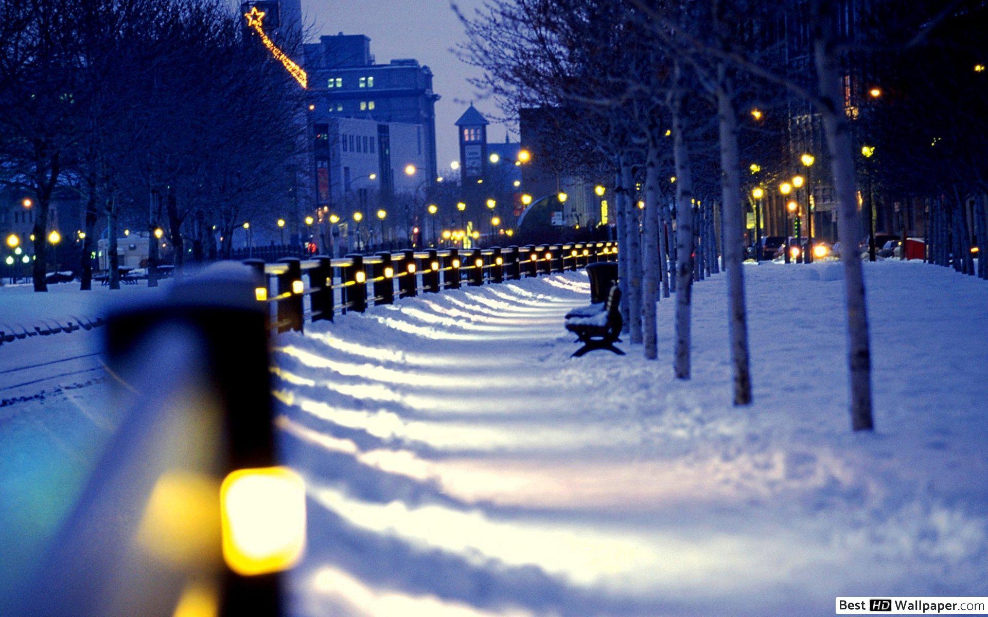 Snowy City Wallpapers - Top Free Snowy City Backgrounds - WallpaperAccess