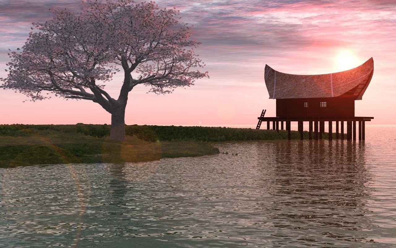 Japanese Sunset Wallpapers - Top Free Japanese Sunset Backgrounds ...