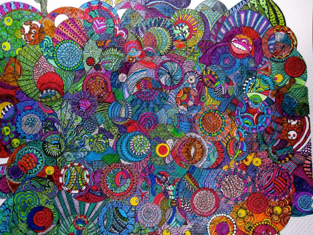 Colorful Zentangle Wallpapers - Top Free Colorful Zentangle Backgrounds ...