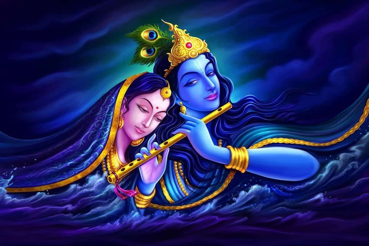 Blue Krishna Wallpapers - Top Free Blue Krishna Backgrounds ...