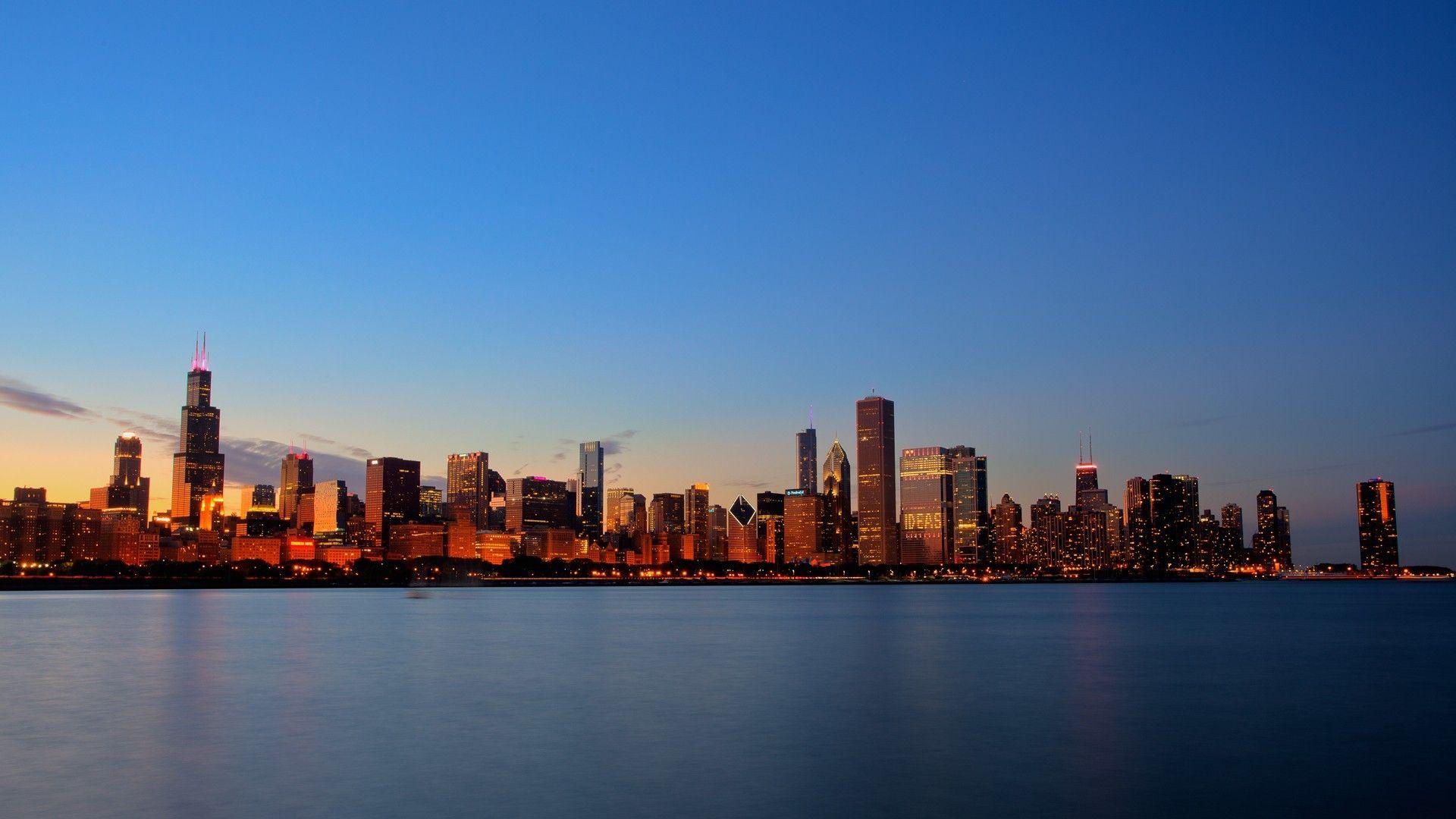 Chicago Skyline Wallpapers - Top Free Chicago Skyline Backgrounds ...