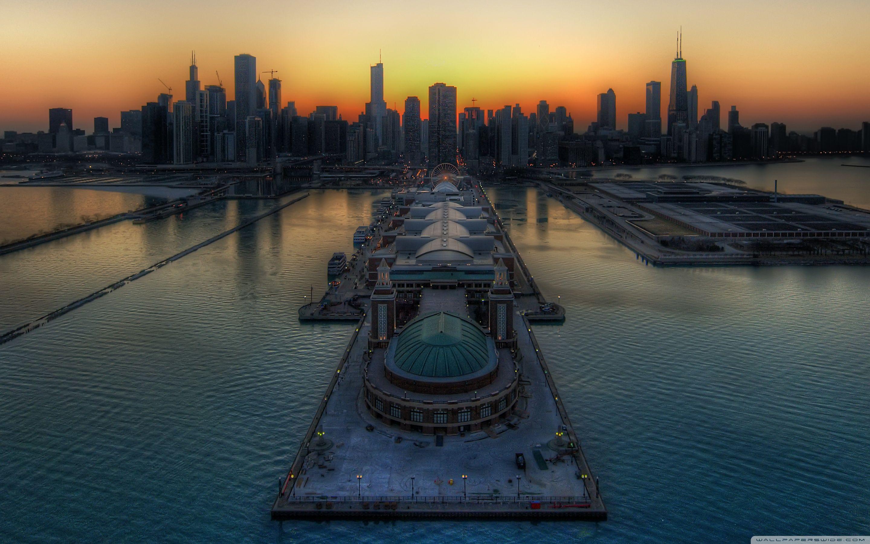 Chicago Skyline Wallpapers - Top Free Chicago Skyline Backgrounds ...