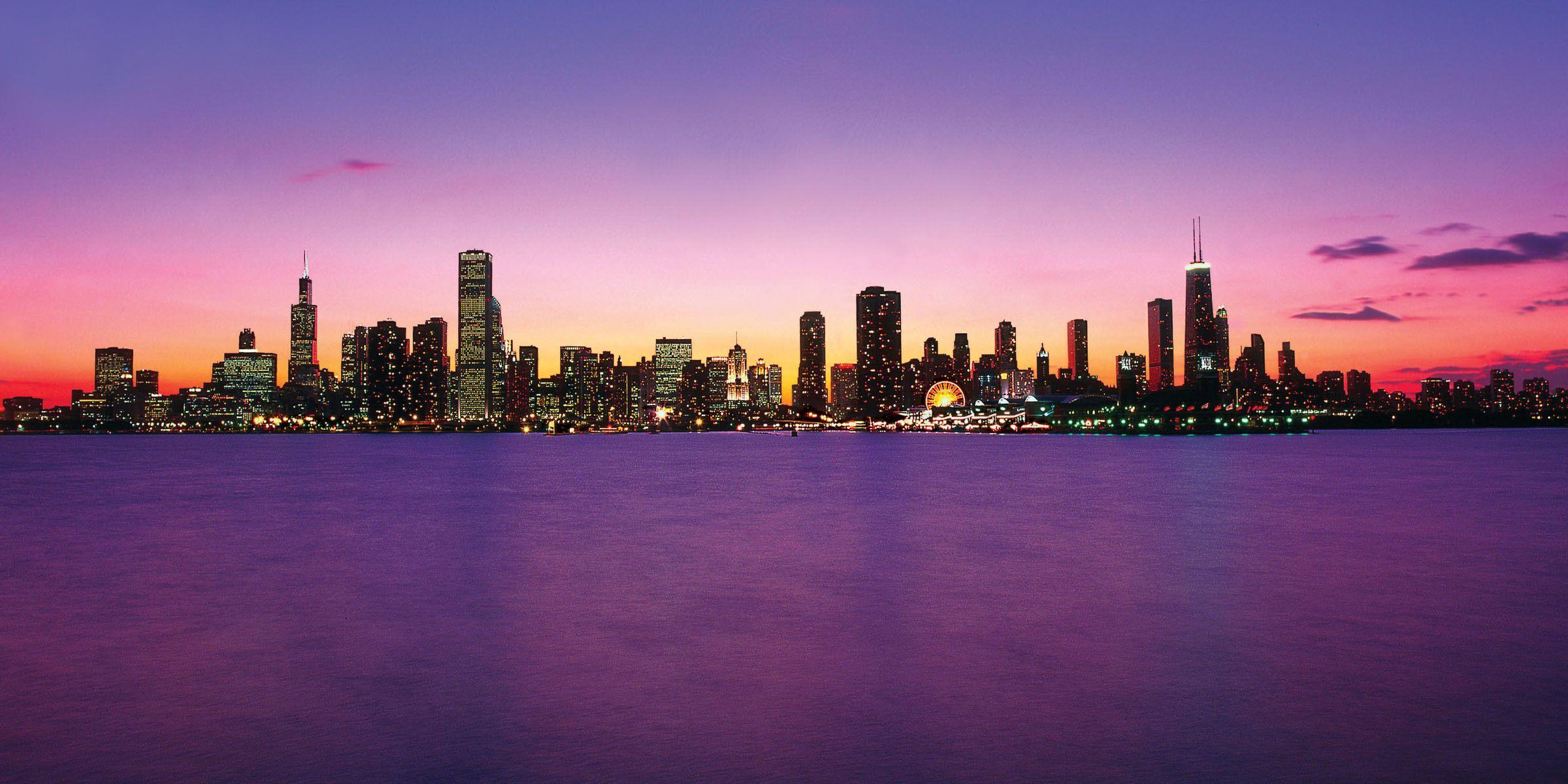 Chicago Skyline Wallpapers - Top Free Chicago Skyline Backgrounds ...