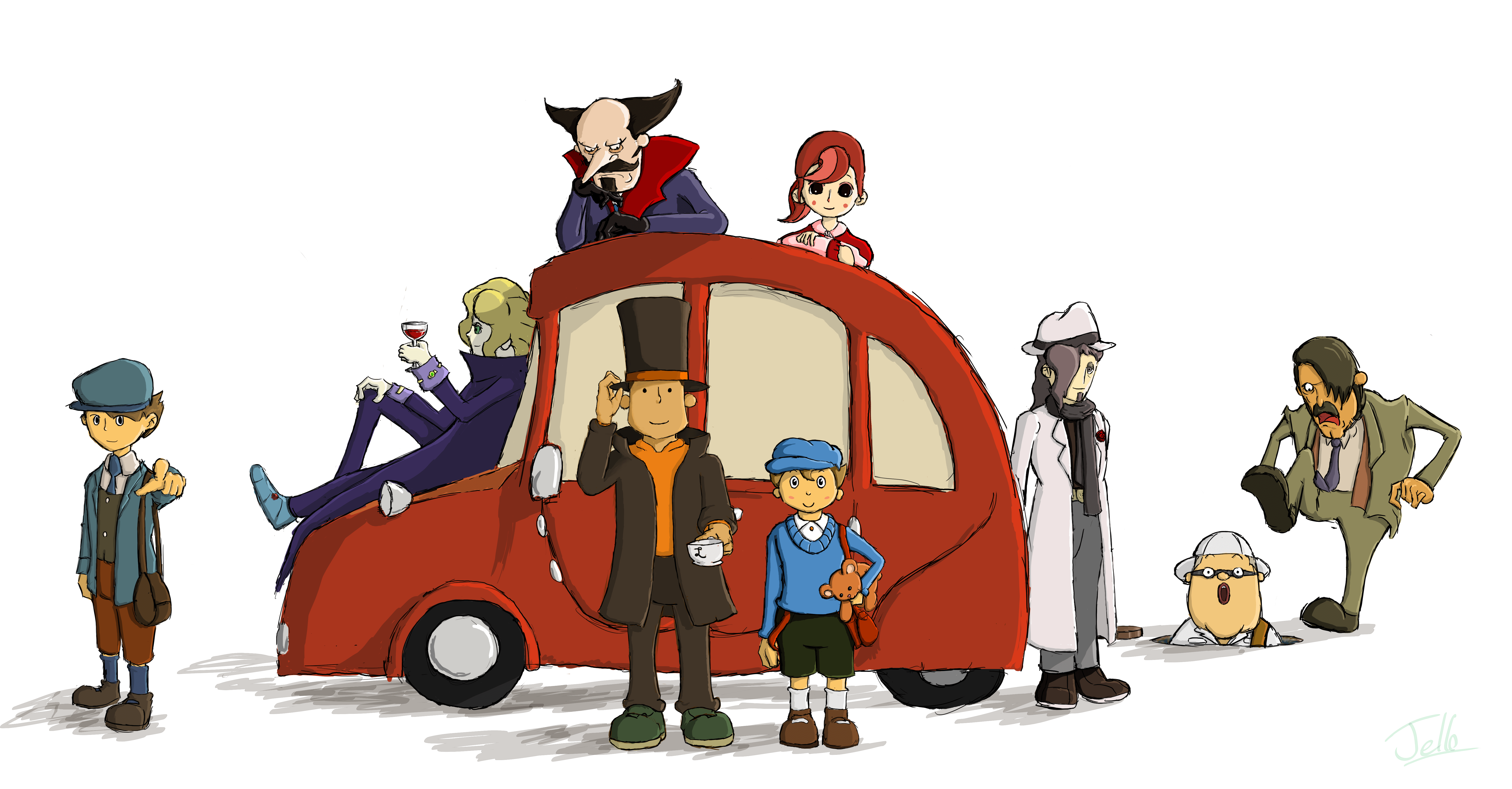 Professor Layton Wallpapers - Top Free Professor Layton Backgrounds ...