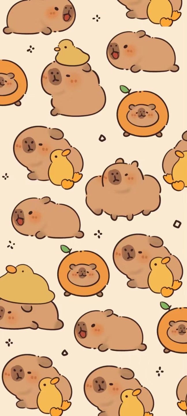 Kawaii Capybara Wallpapers - Top Free Kawaii Capybara Backgrounds ...